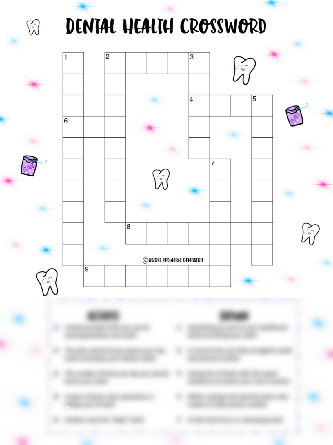 Dental Health Week Worksheets For Kids