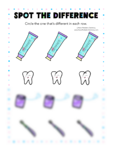 Dental Health Week Worksheets For Kids